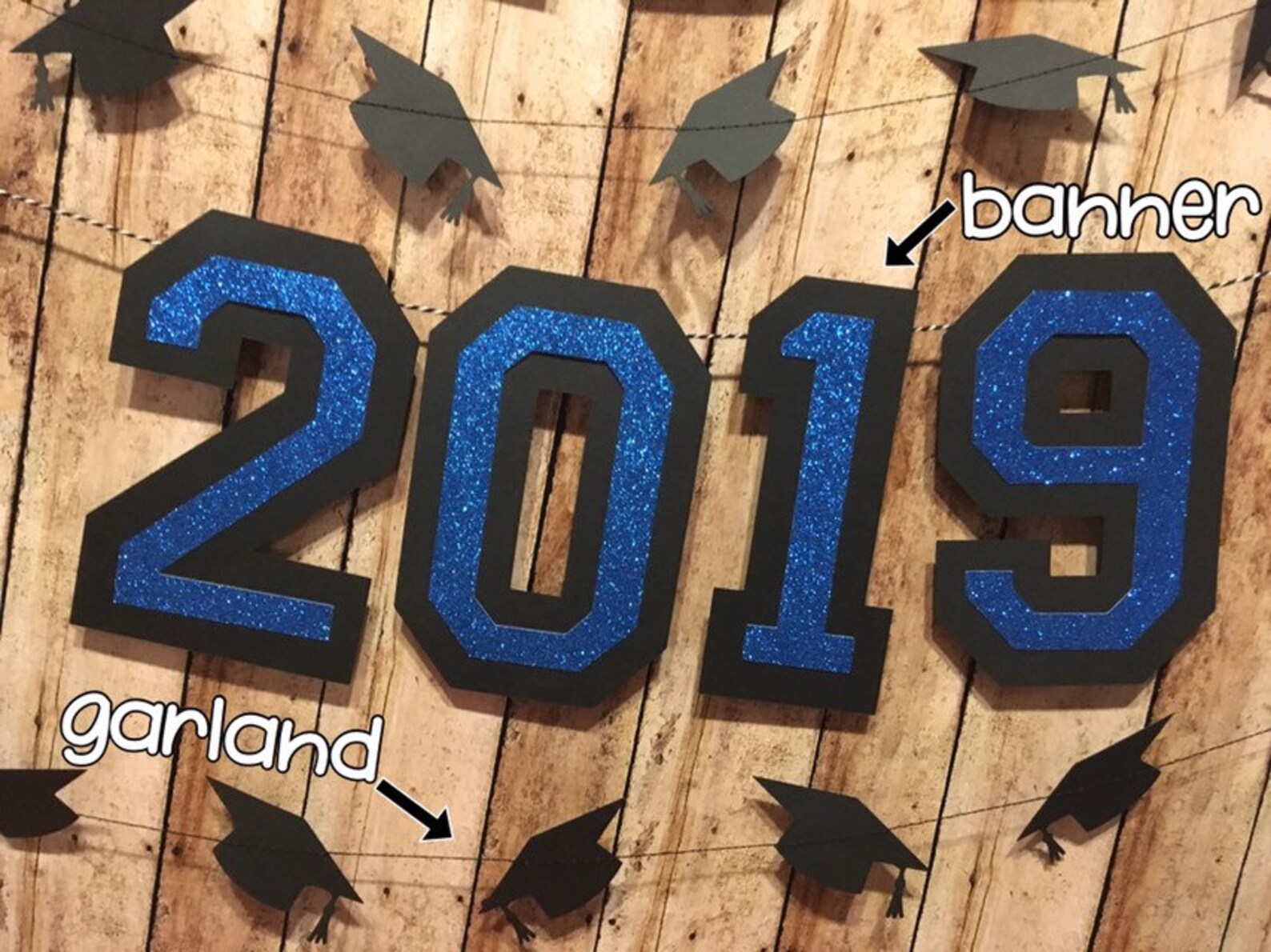 Graduation Cap Garland - Etsy