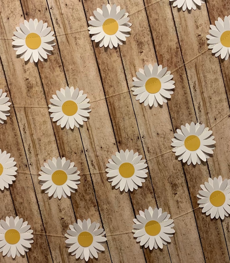 Daisy Party Decor Daisy Banner Daisy Theme Party Decorations - Etsy