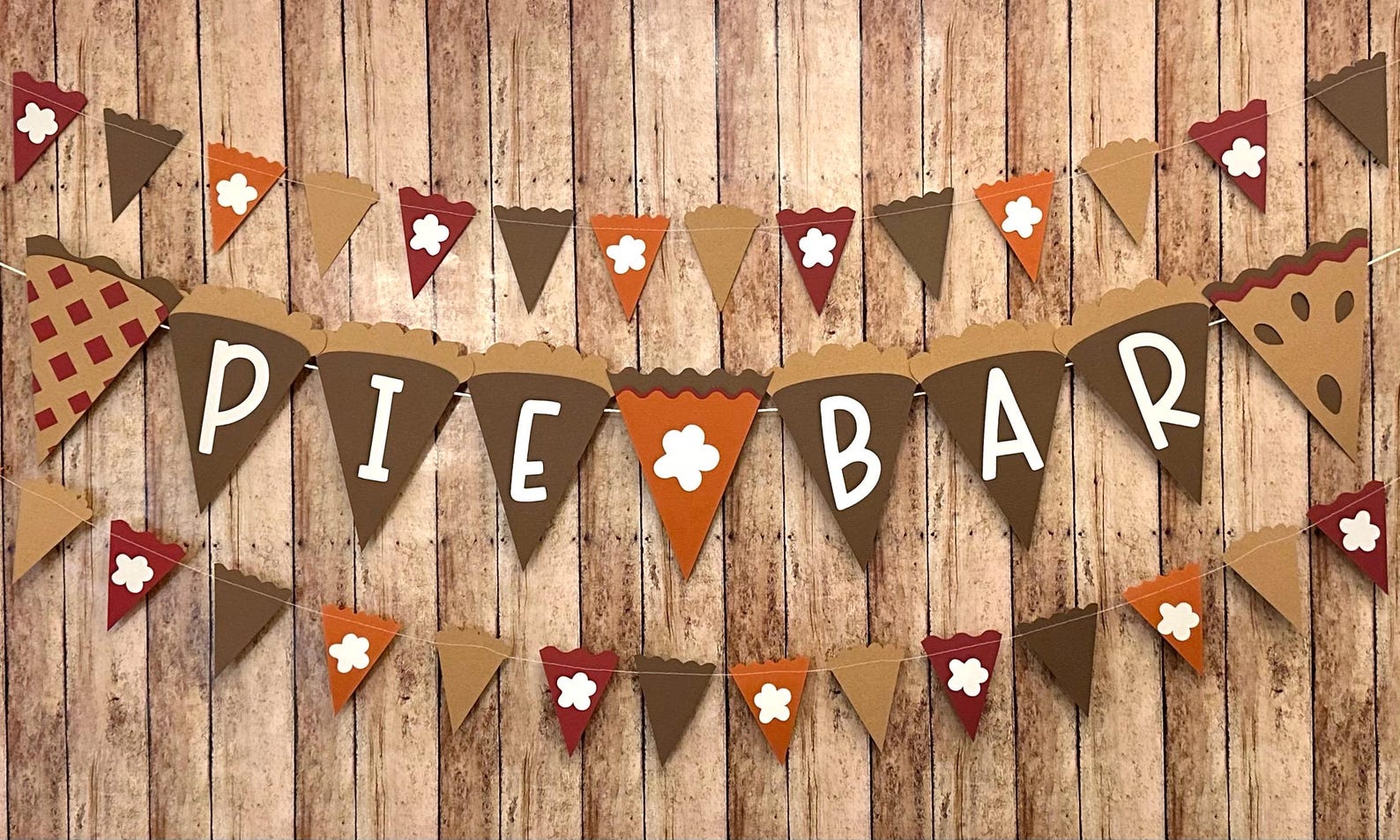 Pie Bar Banner - Thanksgiving, Friendsgiving, Fall Party - Etsy