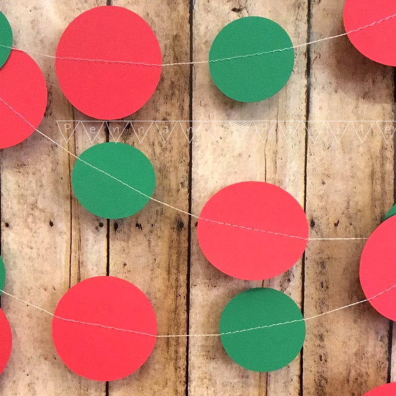 Paper Circle Garland - Etsy