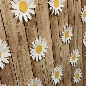 Daisy Party Decor Daisy Banner Daisy Theme Party Decorations Retro 70s ...