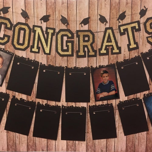 K-12 Photo Display Graduation Photo Banner Year Banner - Etsy