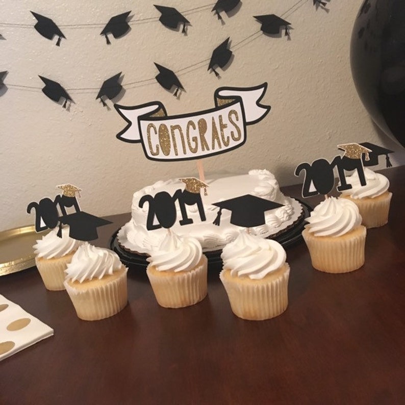 Graduation Decorations Graduation Cake Topper Class of 2019 | Etsy