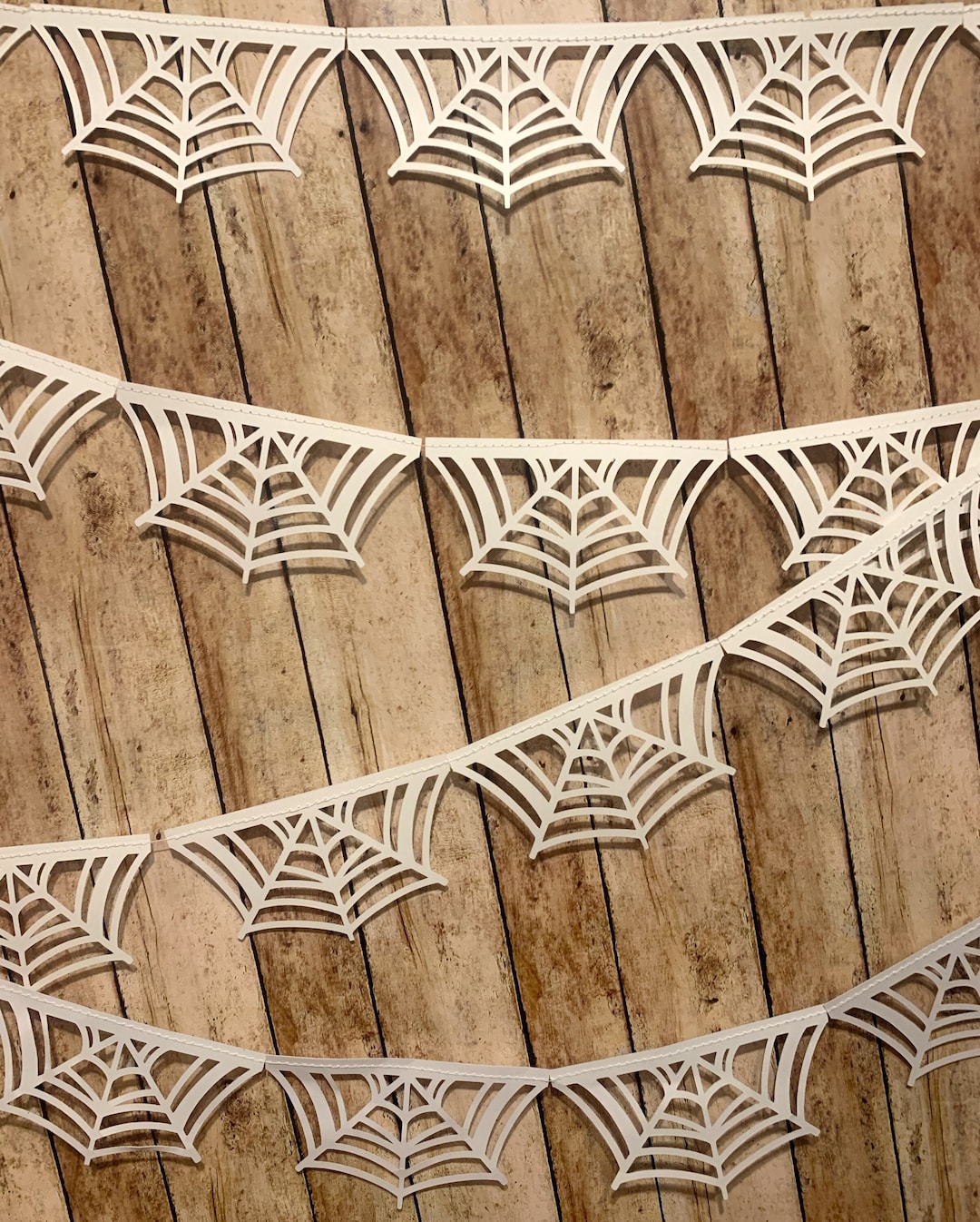 Spiderweb Garland, Spiderweb Banner, Halloween Party Decorations ...