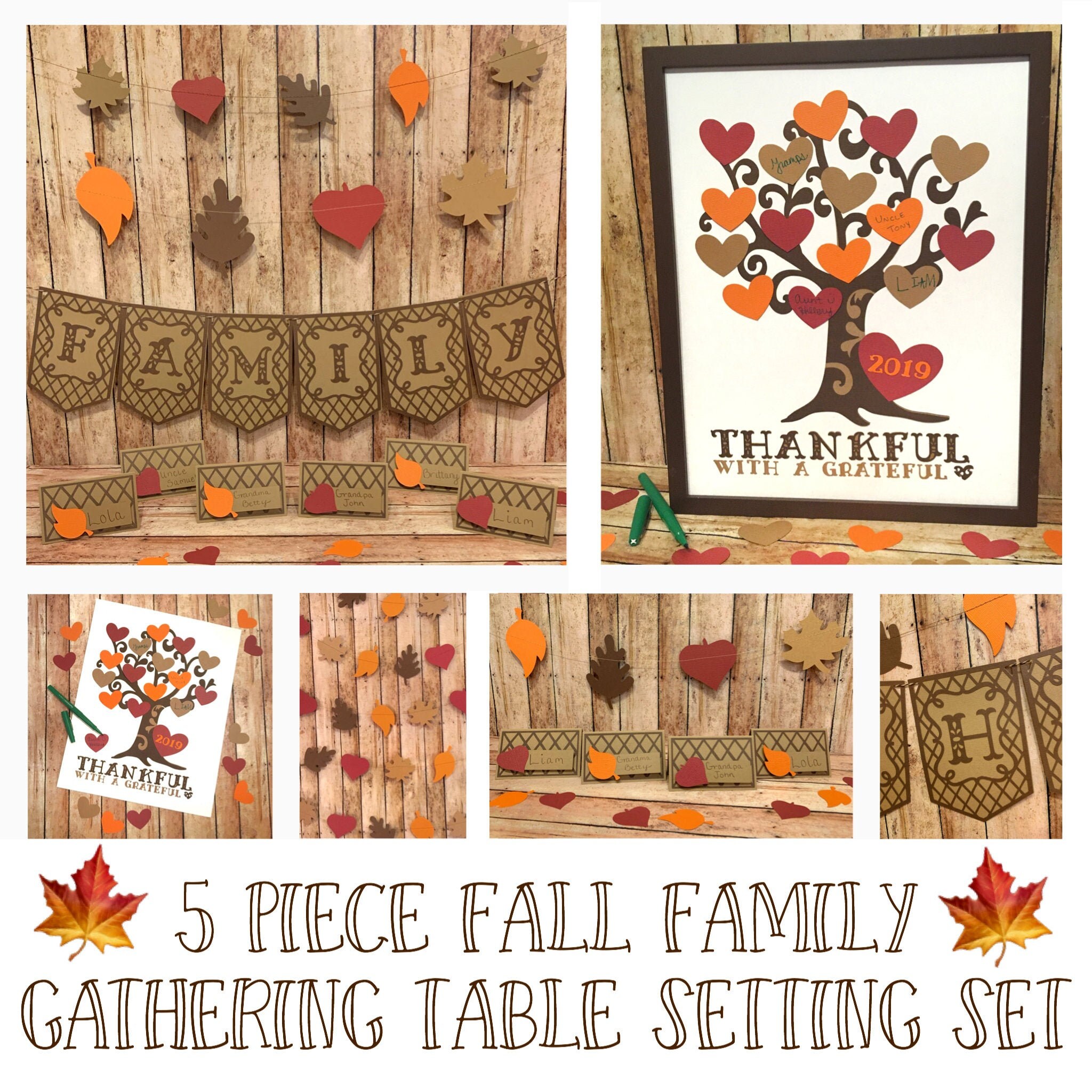 Thanksgiving Table Decor Fall party decor Friendsgiving | Etsy