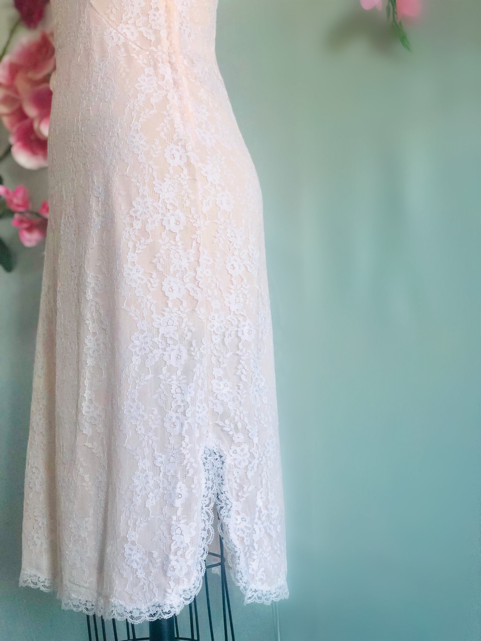 Vintage, Handmade Lace Slip - Etsy