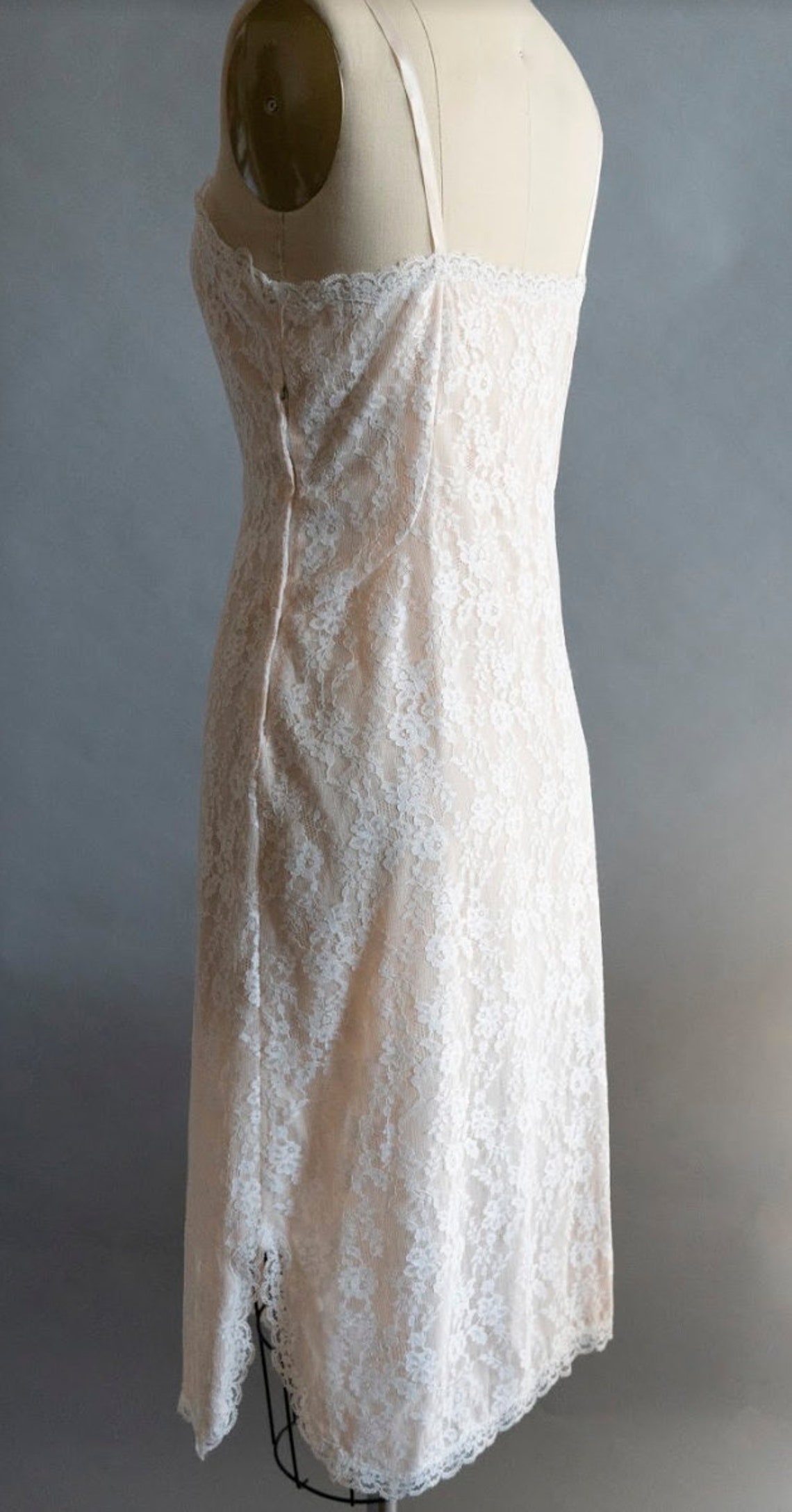 Vintage, Handmade Lace Slip - Etsy
