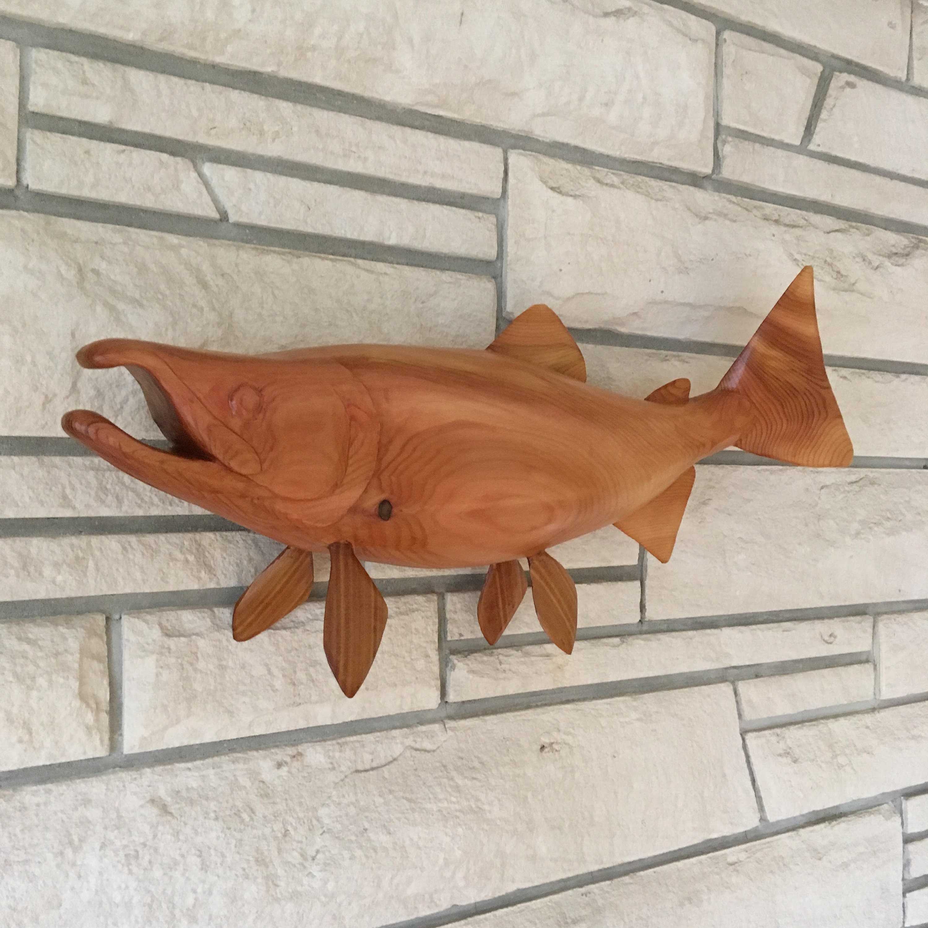 Cedar Sockeye Salmon Carving - Etsy