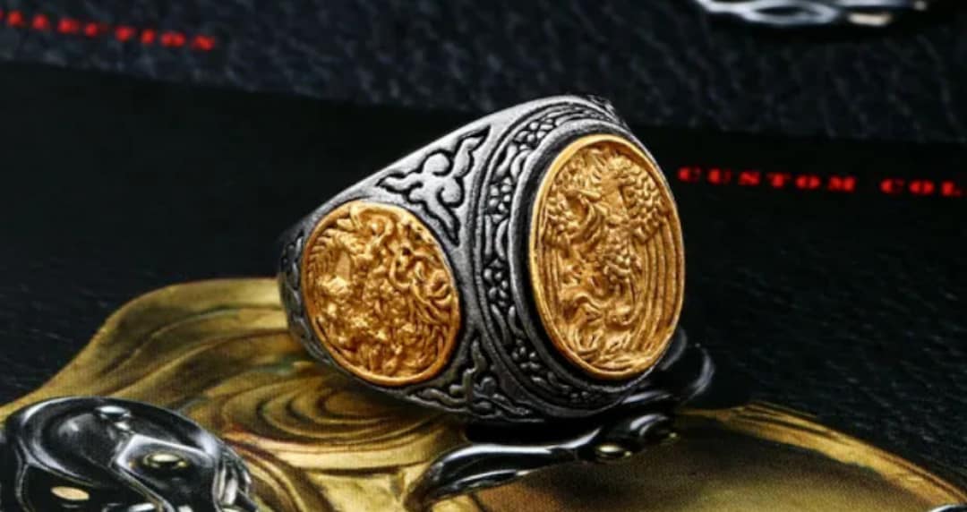 Emperor of Mankind Signet Ring 316 Titanium Steel - Etsy