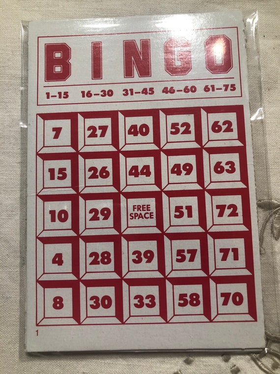 Vintage Bingo Cards