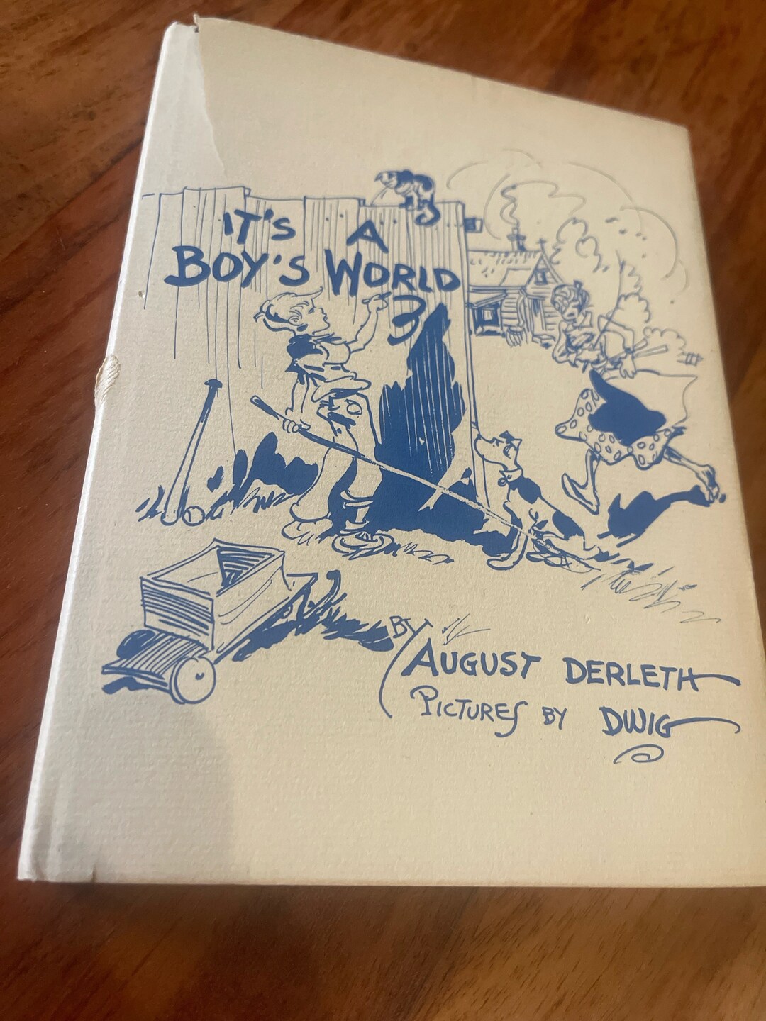 Its a Boys World, August Derleth, Book for a Boy, Illustrated Children ...