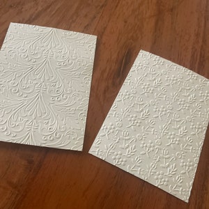 10 Beautiful Cream Colored Embossed Papers Set #1 - Etsy