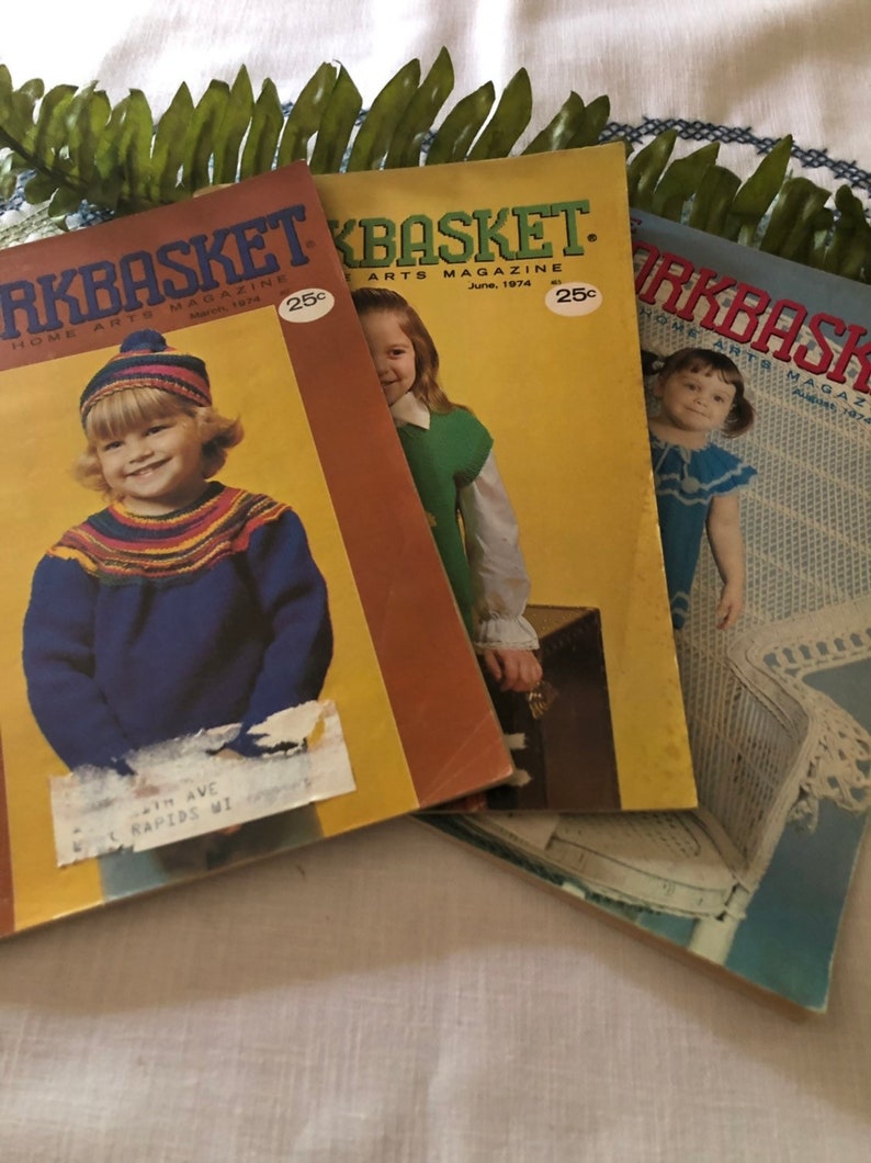 3 Vintage Workbasket and Home Arts Magazines - Etsy