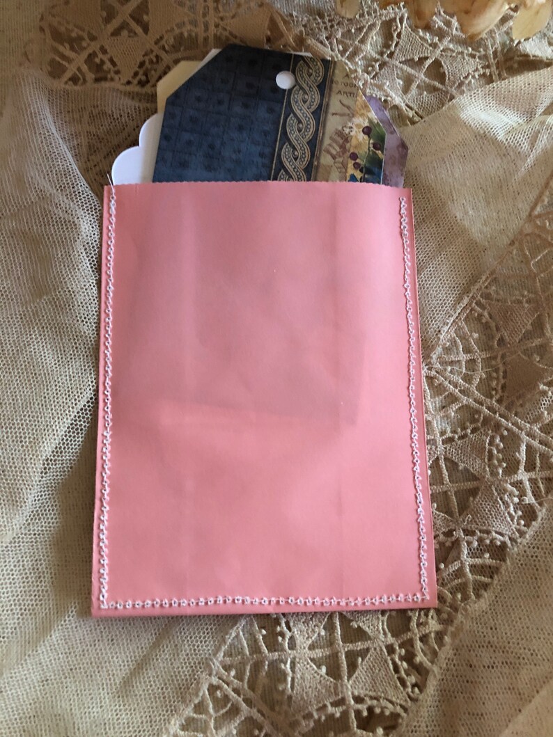 Pink Junk Journal Pockets With Tags - Etsy