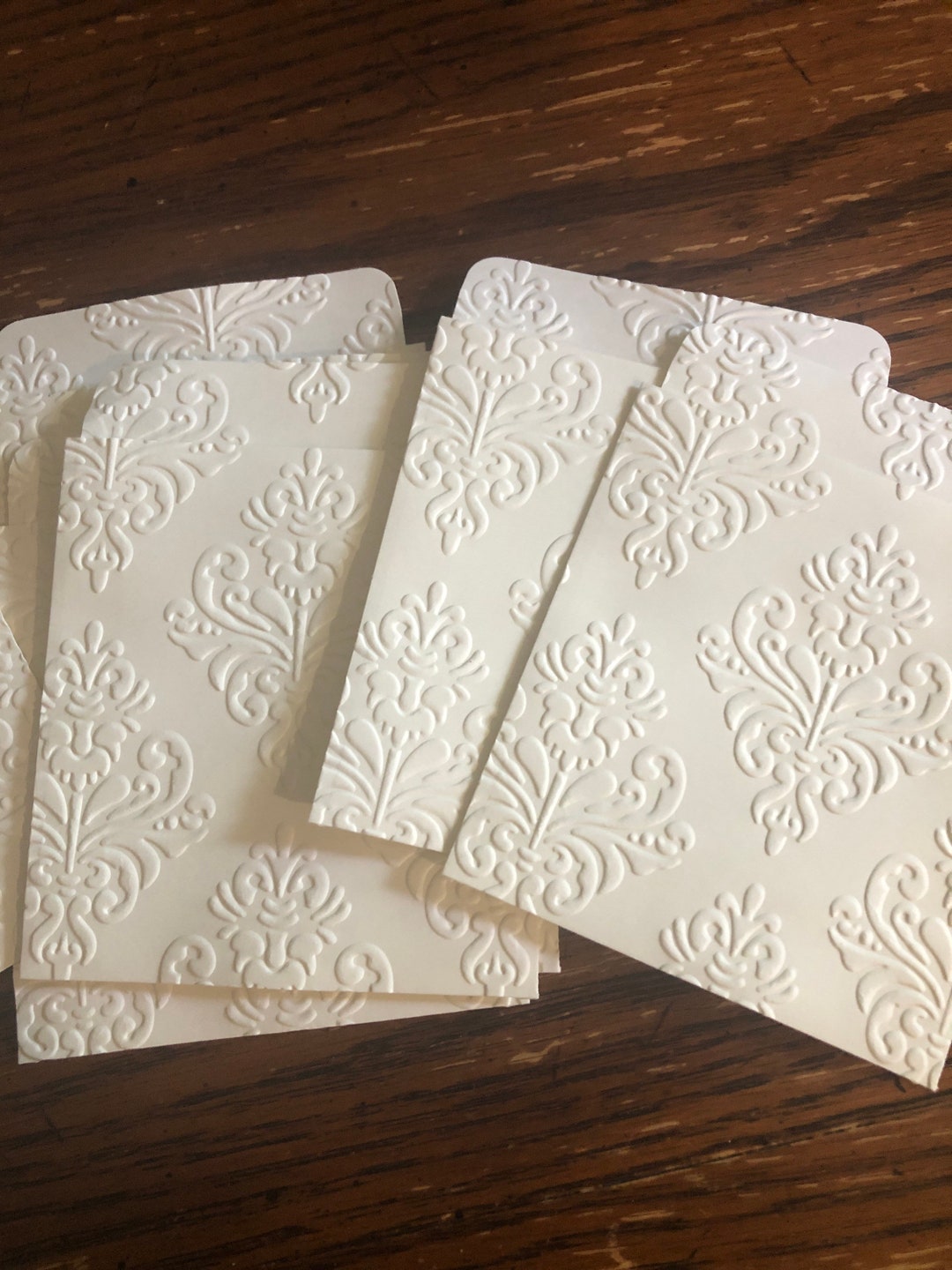 Embossed Library Pockets, Junk Journal Ephemera - Set of 5 - Etsy