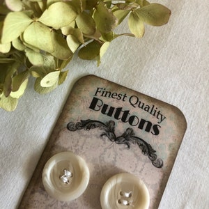 Vintage Style Printed Button Cards With Vintage Buttons. - Etsy