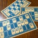 Vintage Blue Bingo Type Cards - Etsy