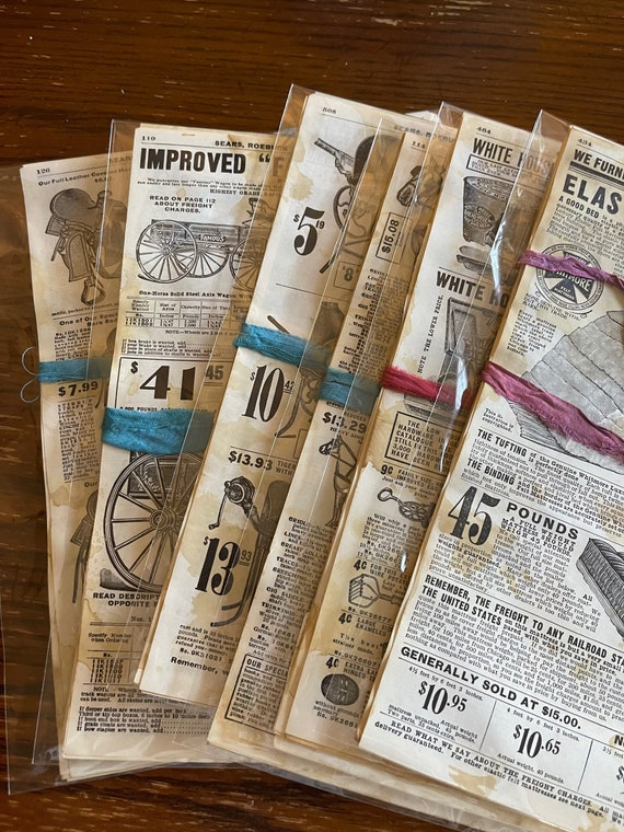 10 Coffee Stained Pages of the Sears Roebuck & Co.: 1908 | Etsy