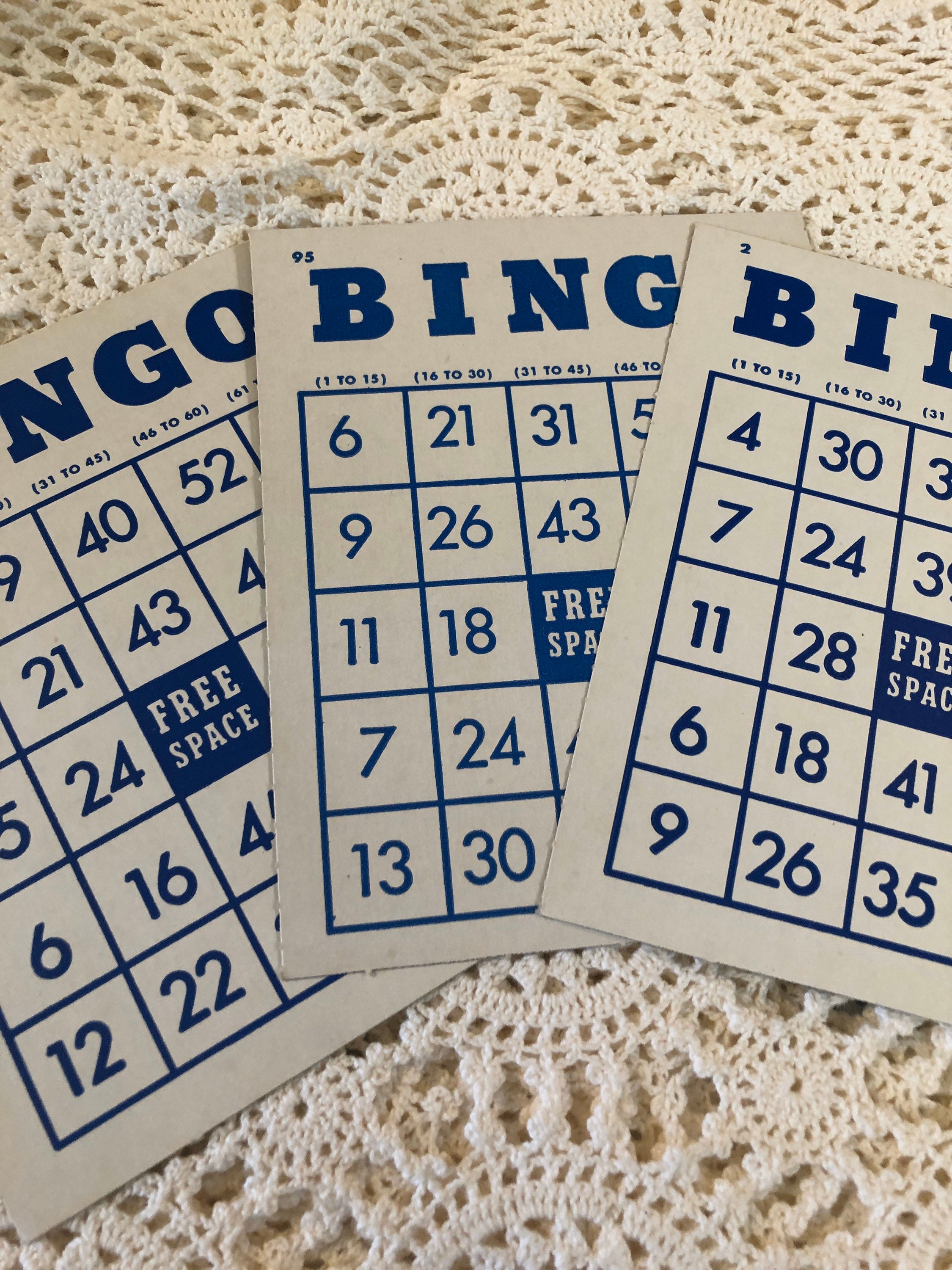 Vintage Bingo Cards - Etsy