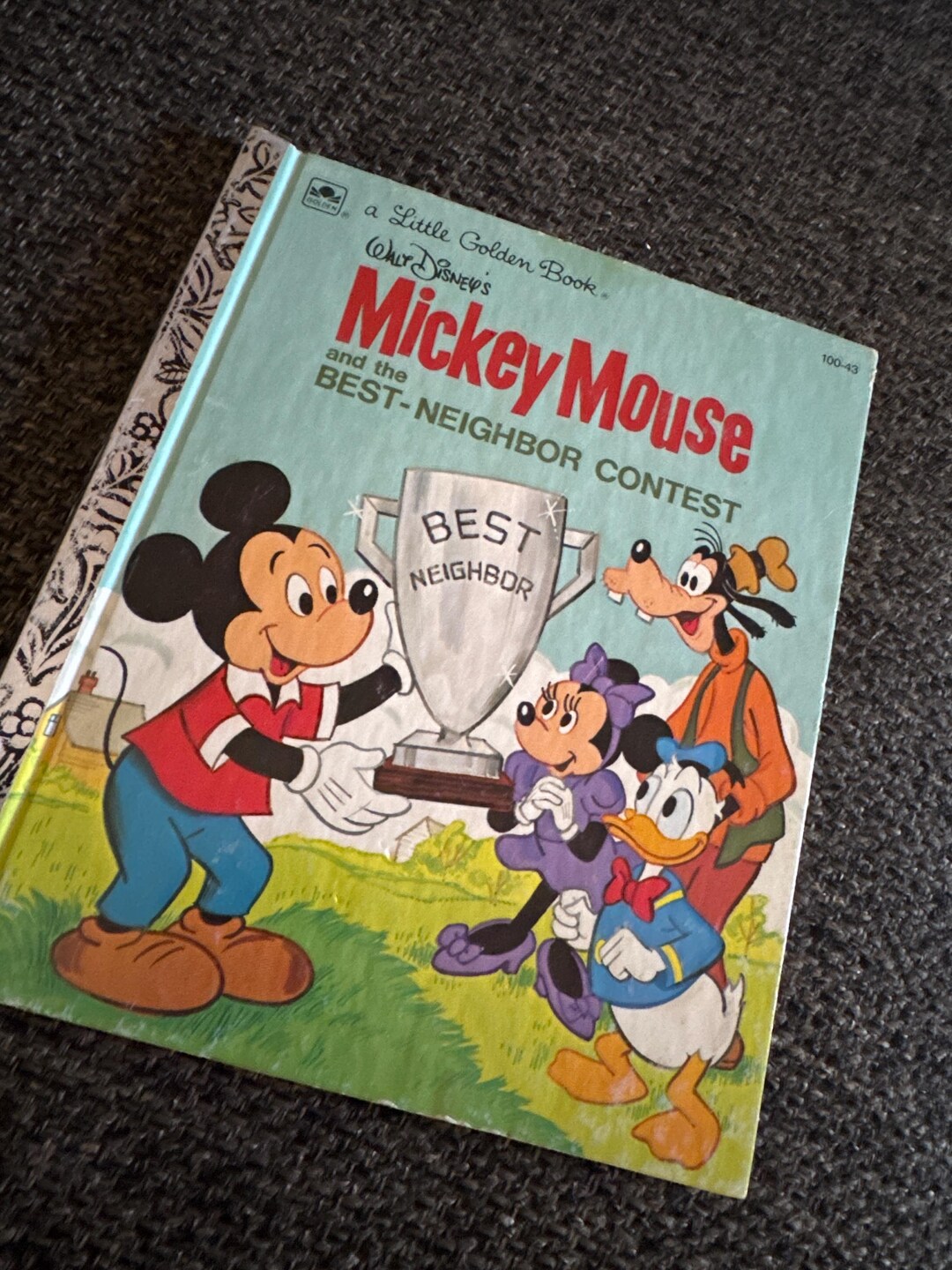 Mickey Mouse and the Best Neighbor Contest (little Golden Book) 1977 - Etsy