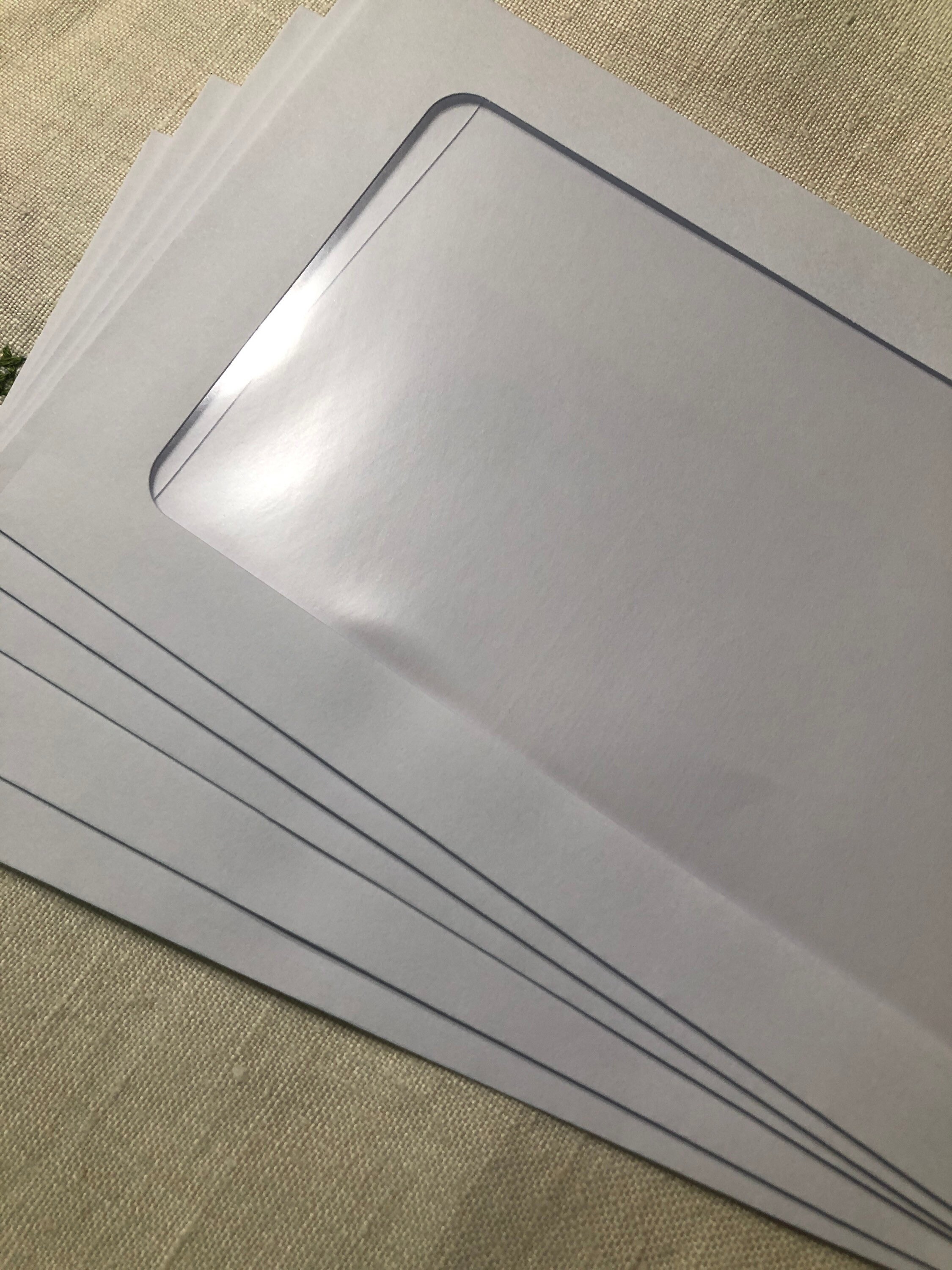 5 Full Window Envelopes | Etsy