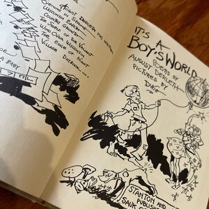 Its a Boys World, August Derleth, Book for a Boy, Illustrated Children ...