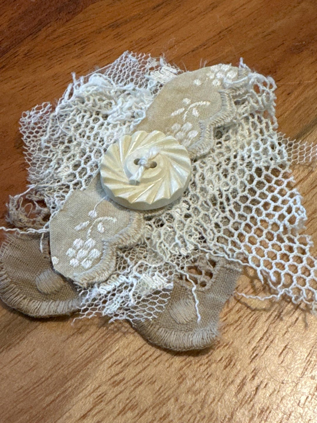 Vintage Lace, Trim and Fabric Clusters, Snippets or Embellishments With ...