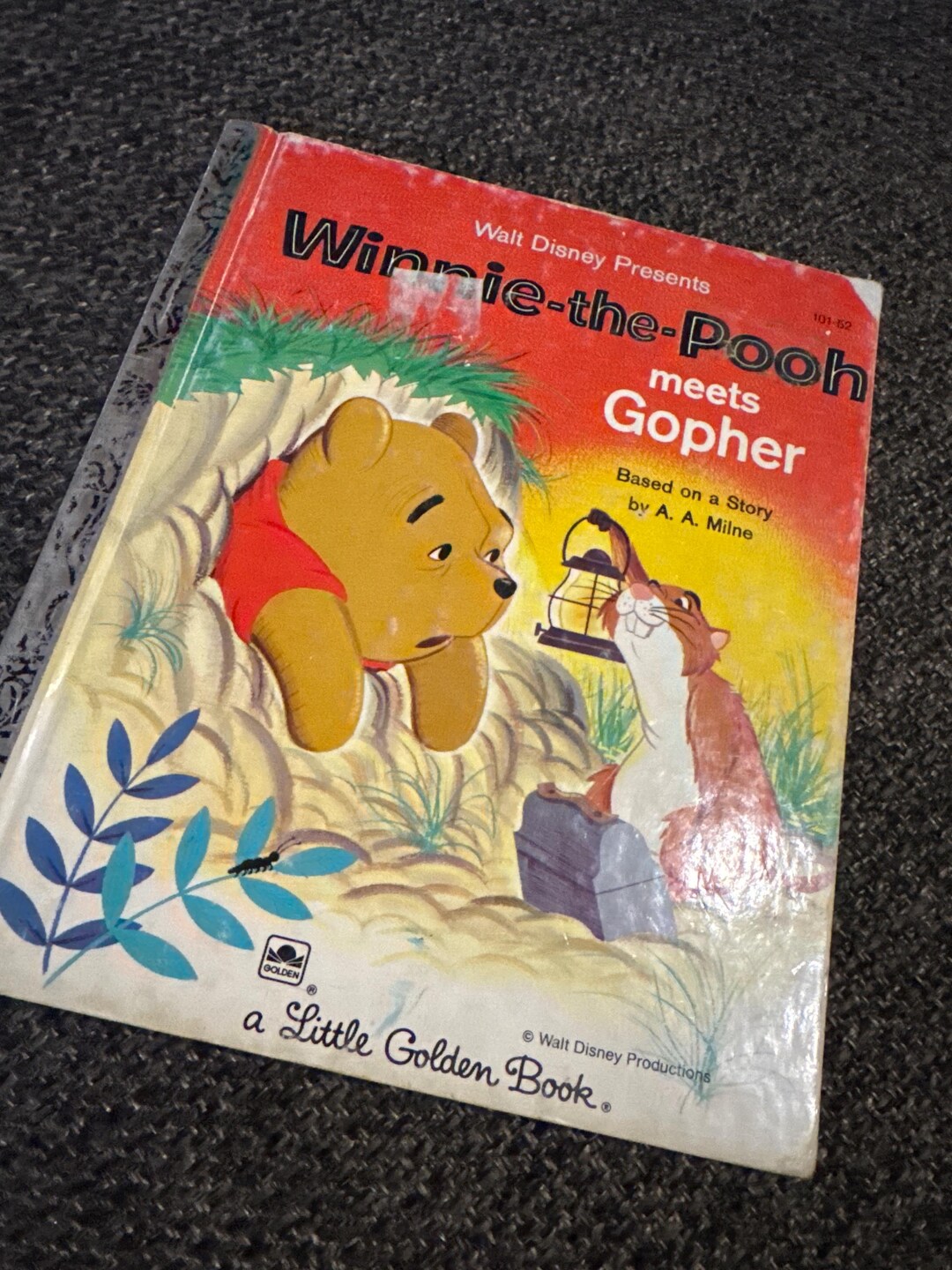 Winnie - the - Pooh Meets Gopher (little Golden Book) 1965 - Etsy