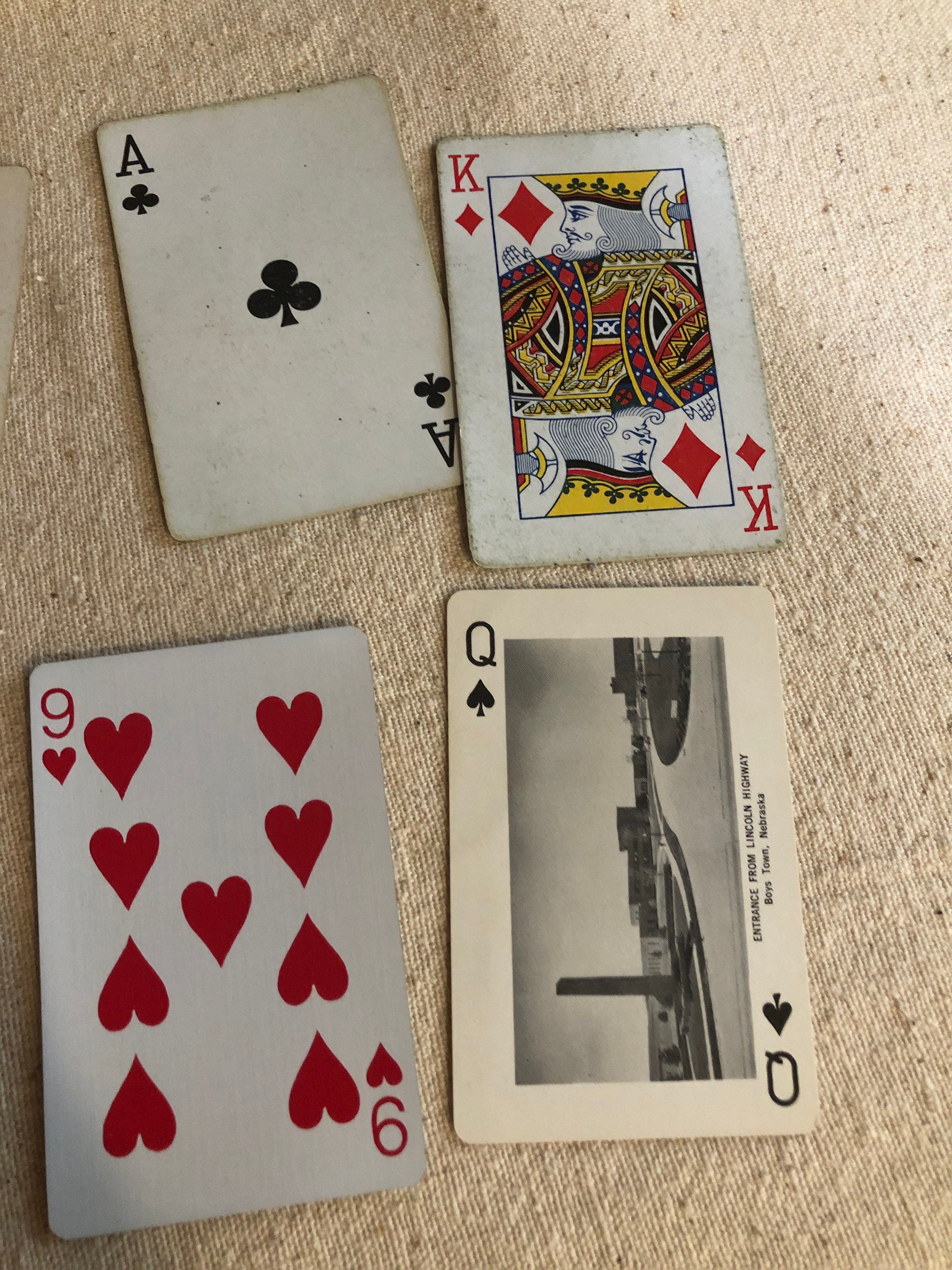 Vintage playing cards set 5 | Etsy