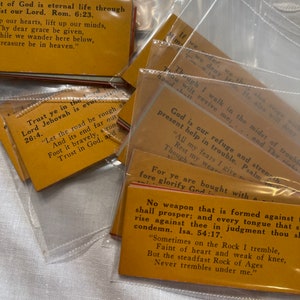6 - 1940s Promise Box Scripture Cards - Etsy
