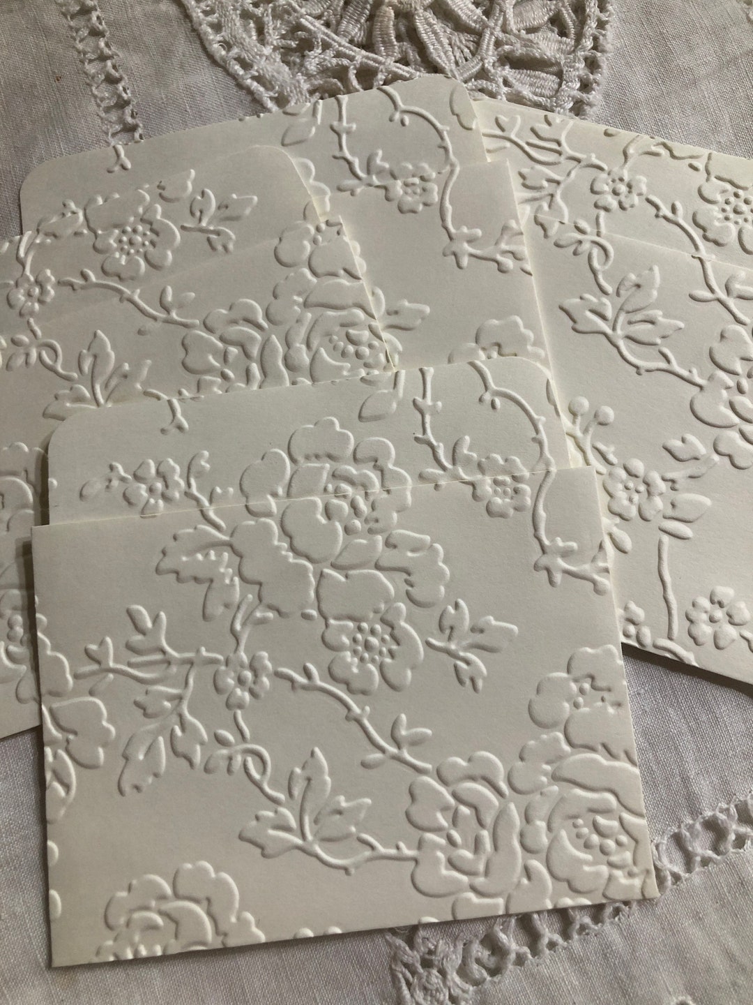 5 Beautiful Embossed Library Pockets for Your Junk Journal - Etsy