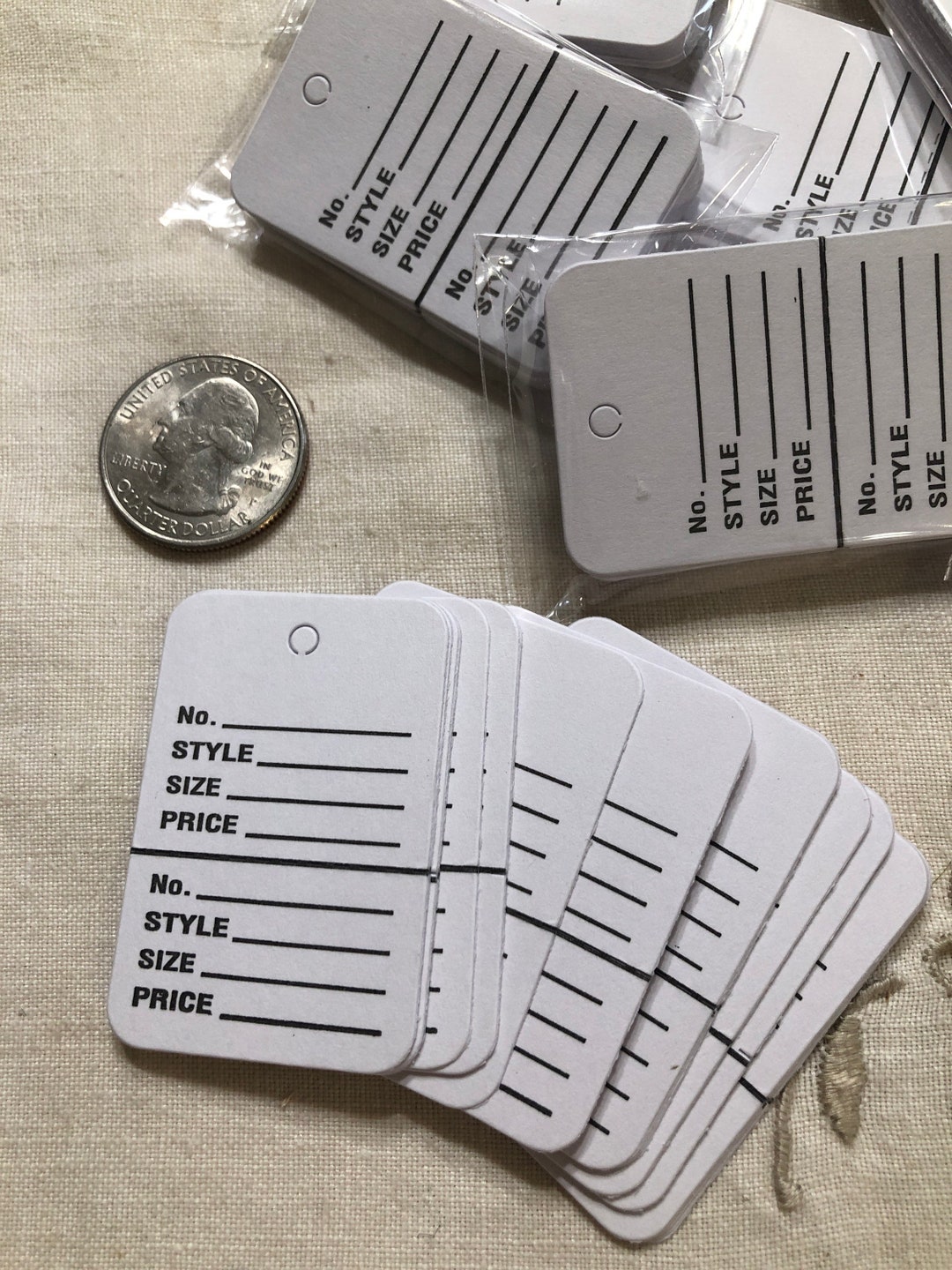 20 Small Garment Price Tags for Your Junk Journals - Etsy