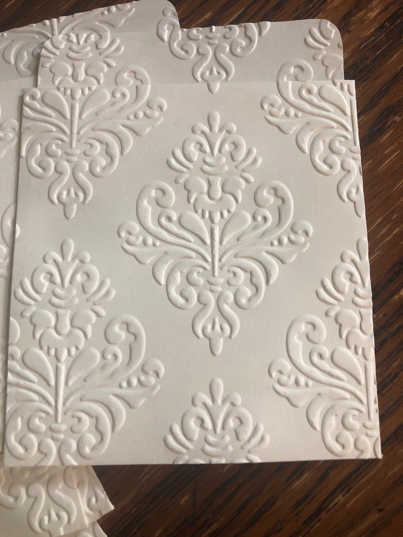 Embossed Library Pockets, Junk Journal Ephemera - Set of 5 - Etsy