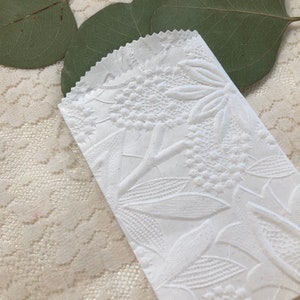 Embossed White Paper Junk Journal Pockets - Etsy