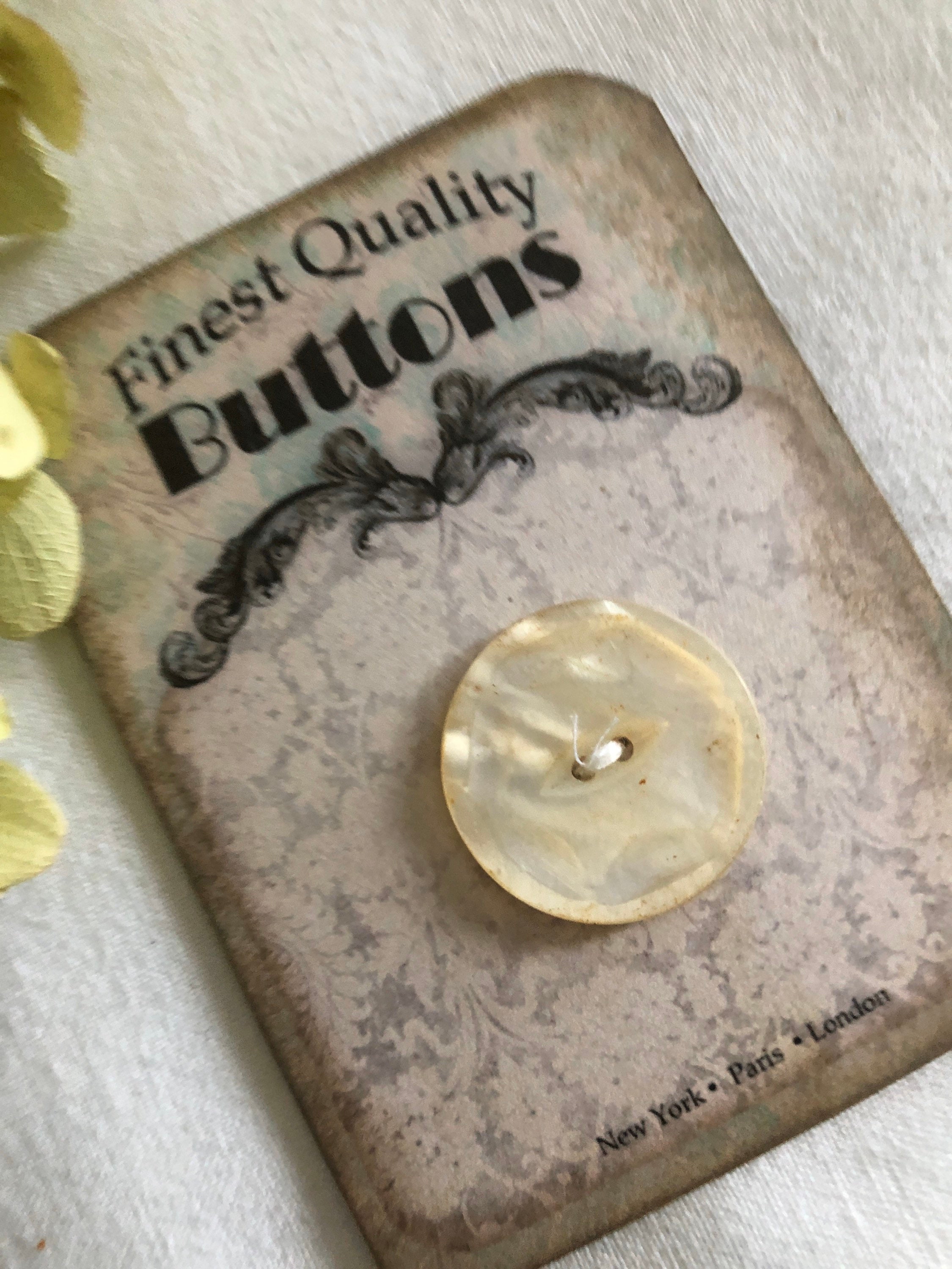 Vintage Style Printed Button Cards With Vintage Buttons. - Etsy
