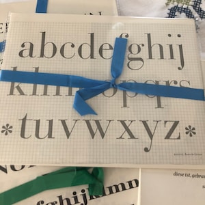 Vintage Black and White Lettering Book Page Collection - Etsy