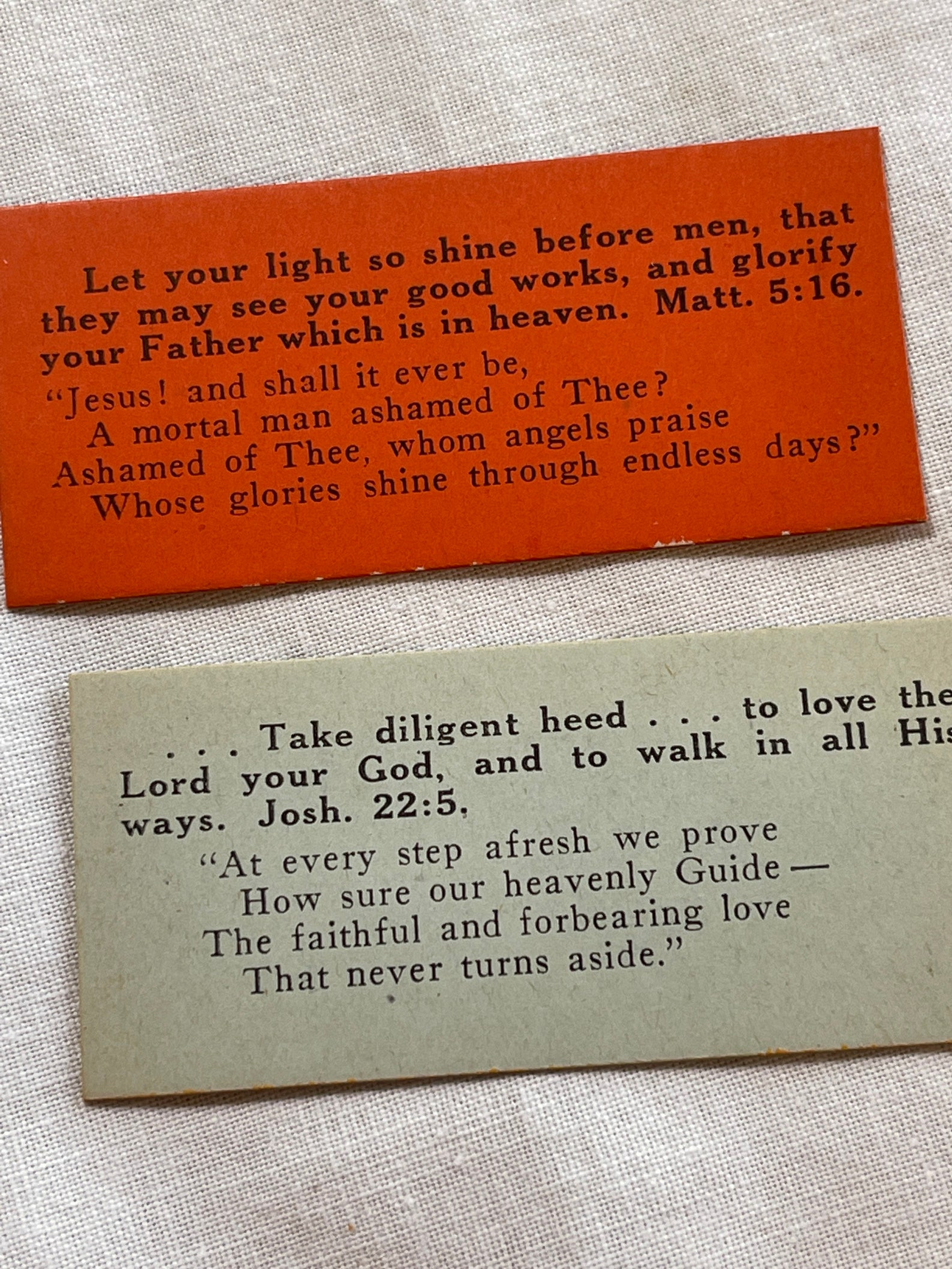 6 1940s Promise Box Scripture Cards - Etsy