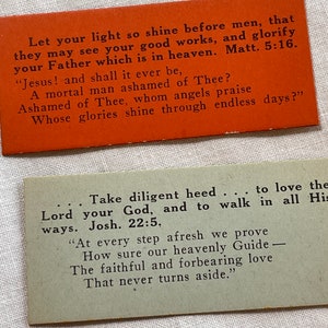 6 - 1940s Promise Box Scripture Cards - Etsy