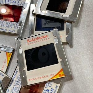 10 Vintage Slides With Metal Frames - Etsy
