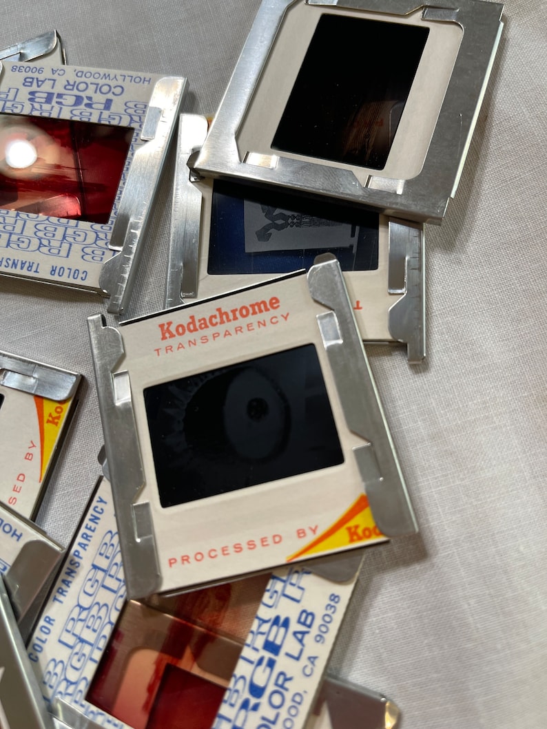 10 Vintage Slides With Metal Frames - Etsy