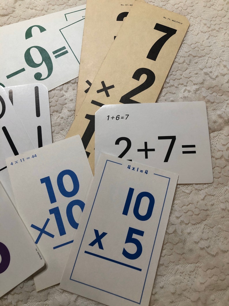 Vintage Flash Cards - Etsy