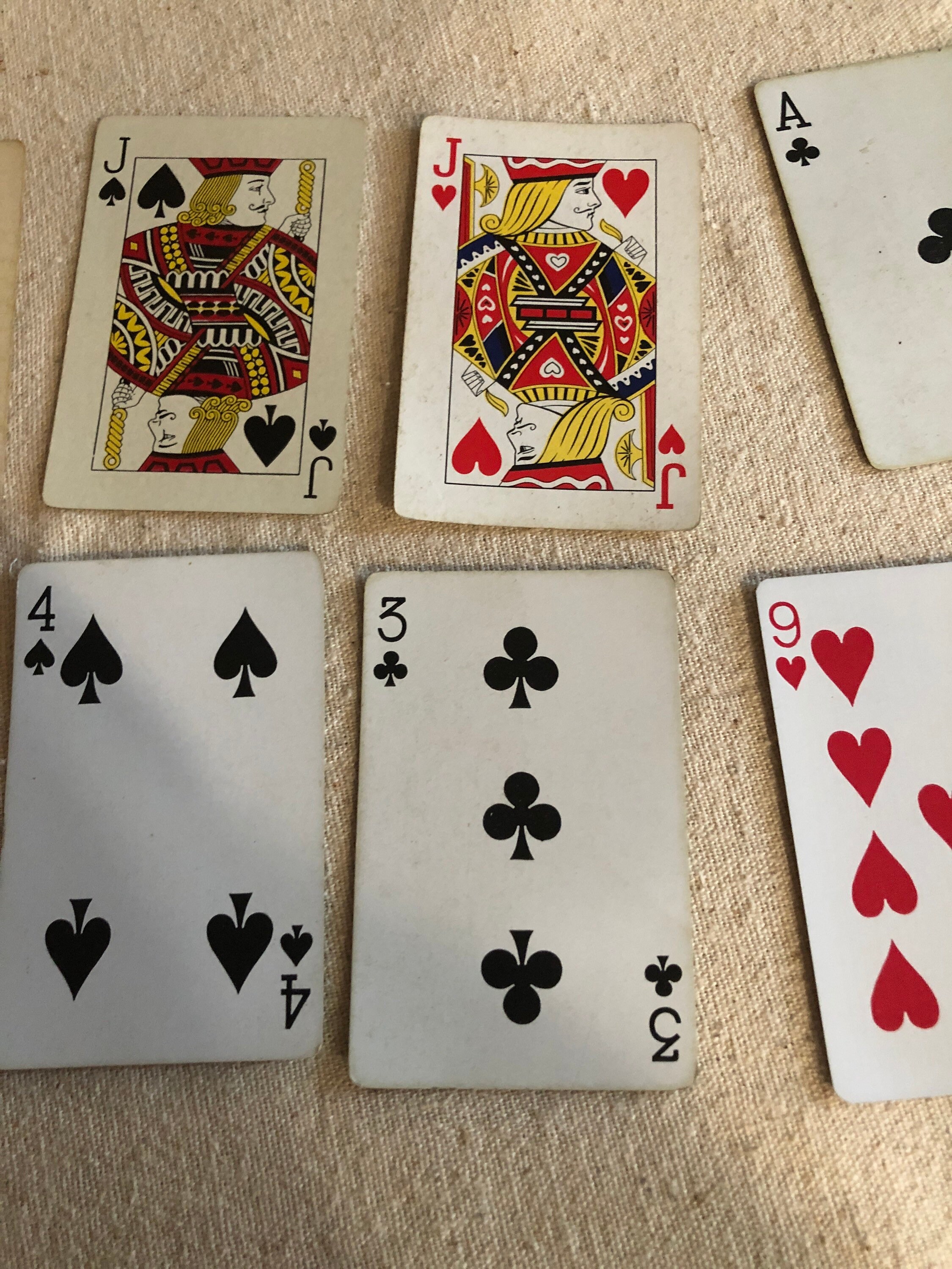 Vintage playing cards set 5 | Etsy