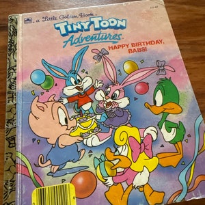 Tiny Toon Adventures Happy Birthday Babs!(a Little Golden Book) 1990 - Etsy