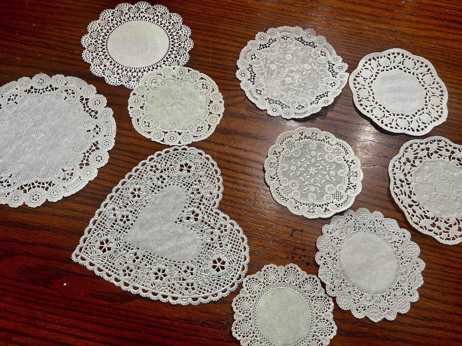 Vintage Paper Doilies, Mixed Shapes & Sizes, Craft Supply (32 Pcs) - Etsy