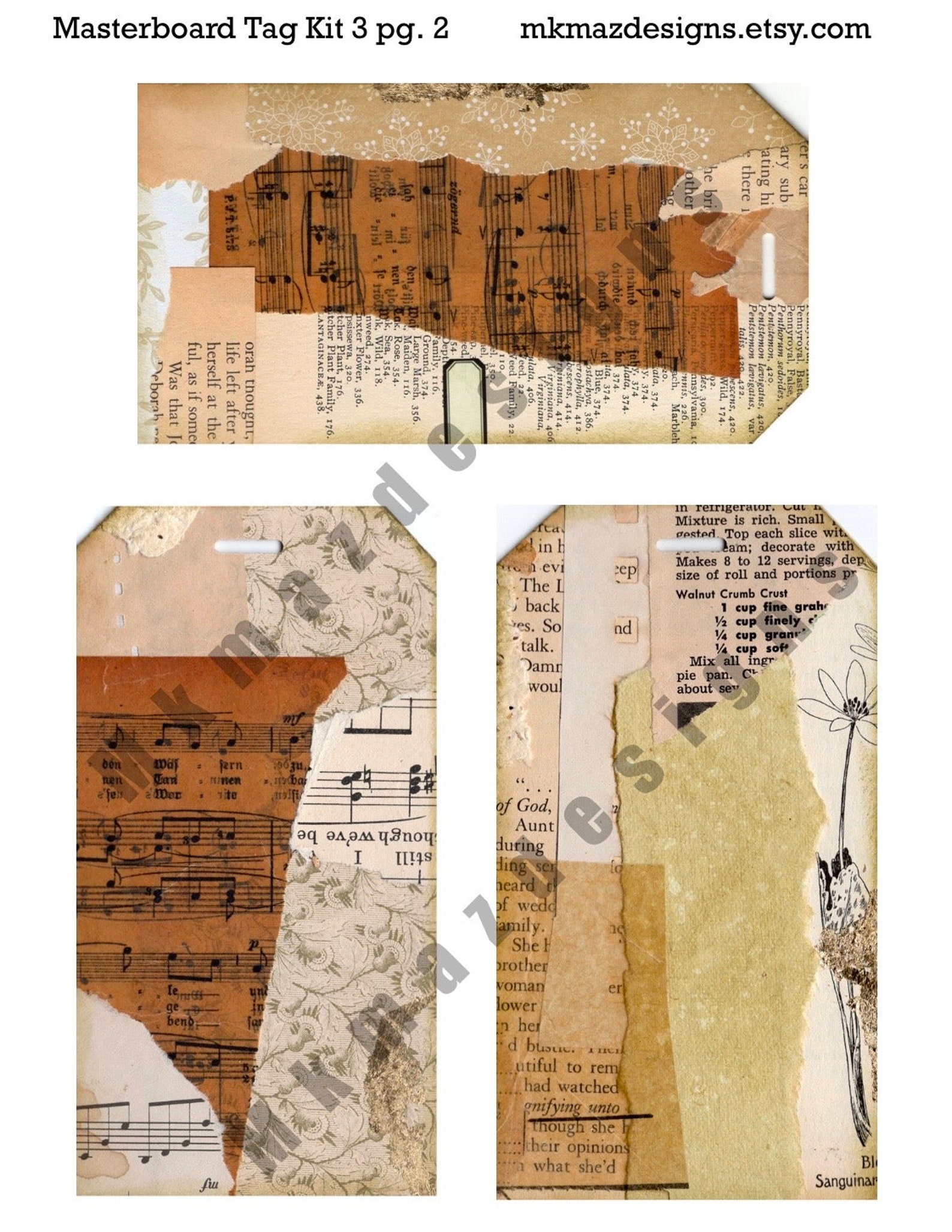 Masterboard Tag Kit 3 - Etsy