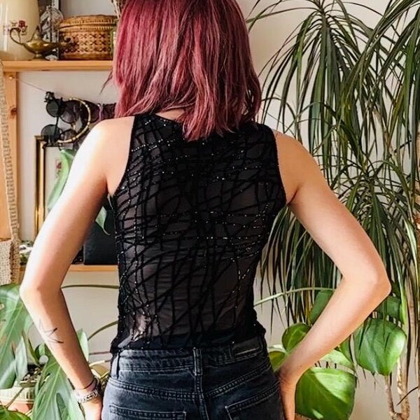 90s Mesh Top - Etsy