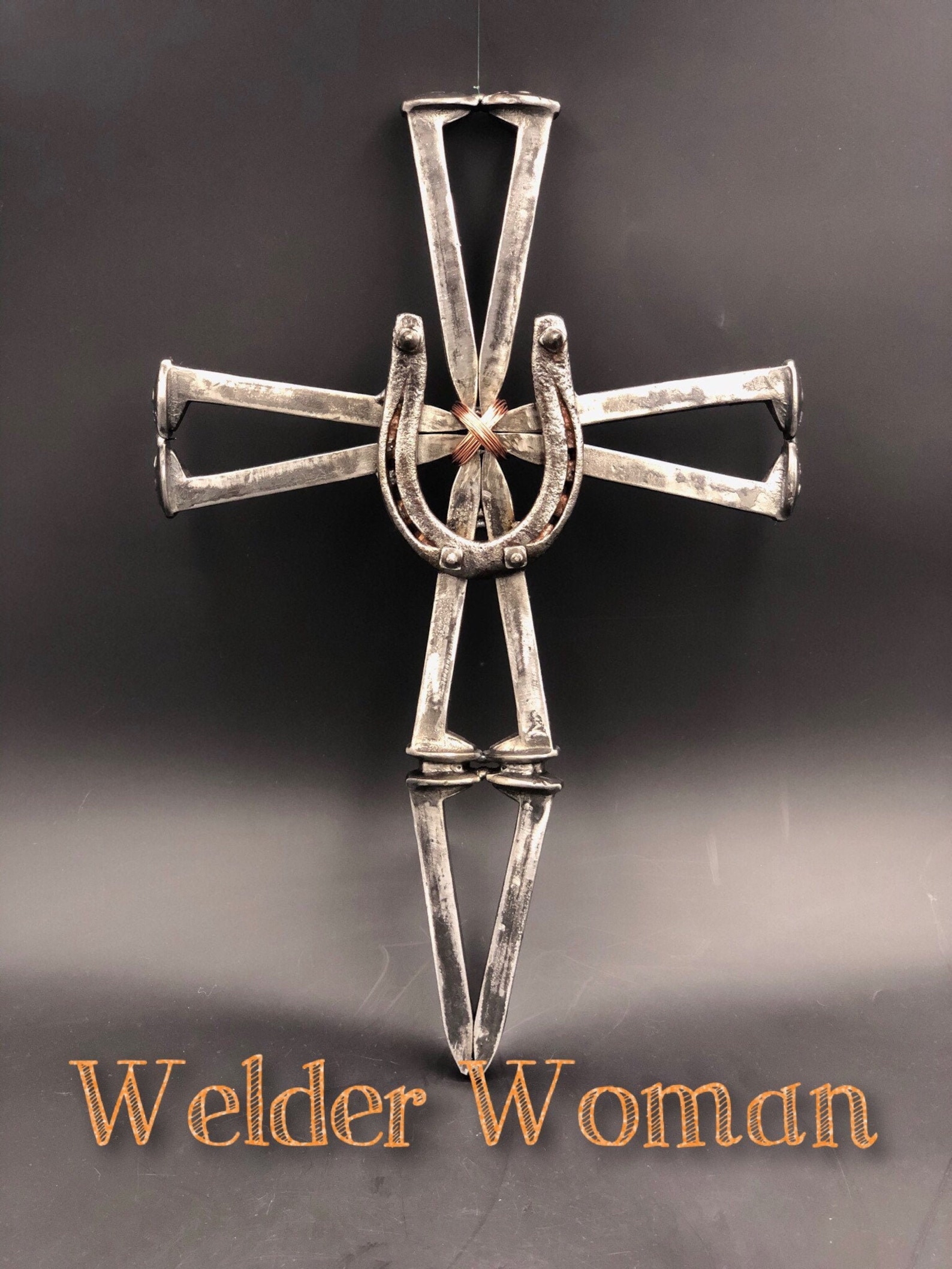 Rustic Cross Railroad Spike Cross Metal Cross - Etsy