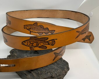 Leather Fish Belt | Etsy