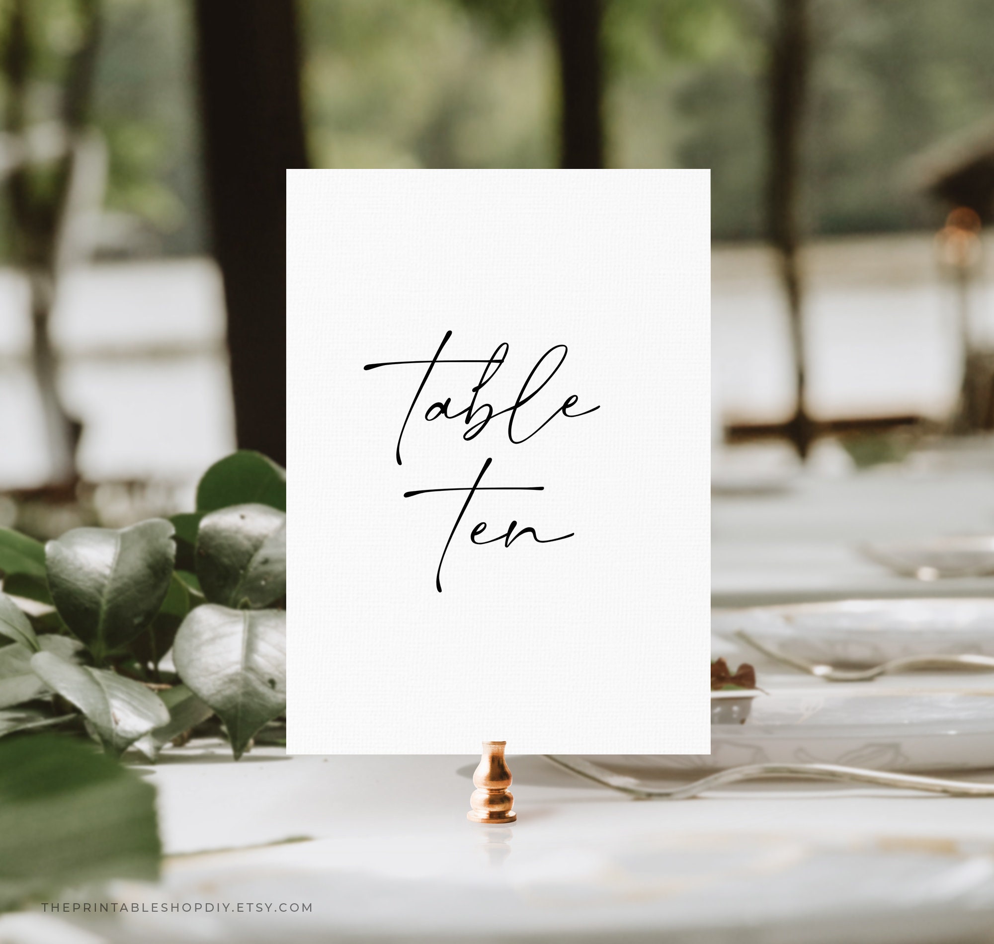 Modern Wedding Table Numbers Digital Download Boho Wedding - Etsy