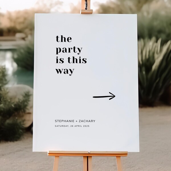 This Way Signage - Etsy